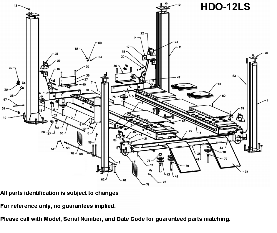 Bendpak 4 Post Lift Parts at Lisa Hawke blog